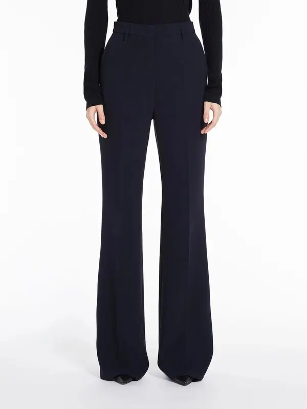 Max Mara Flared Cady Trousers