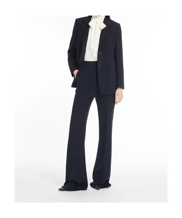 Max Mara Flared Cady Trousers