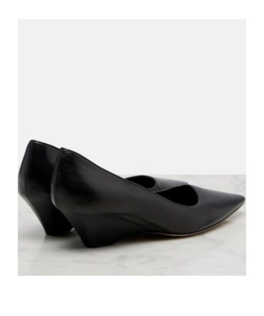 THE ROW Liisa Leather Wedges