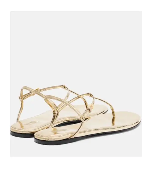 Paris Texas Montecarlo Metallic Leather Thong Sandals