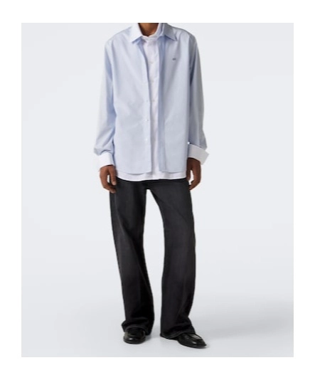 Acne Studios Layered Cotton Poplin Shirt