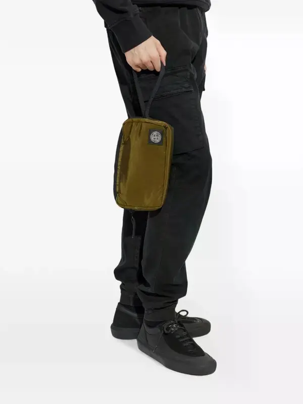 Stone Island Logo Patch Wrist Strap Bag