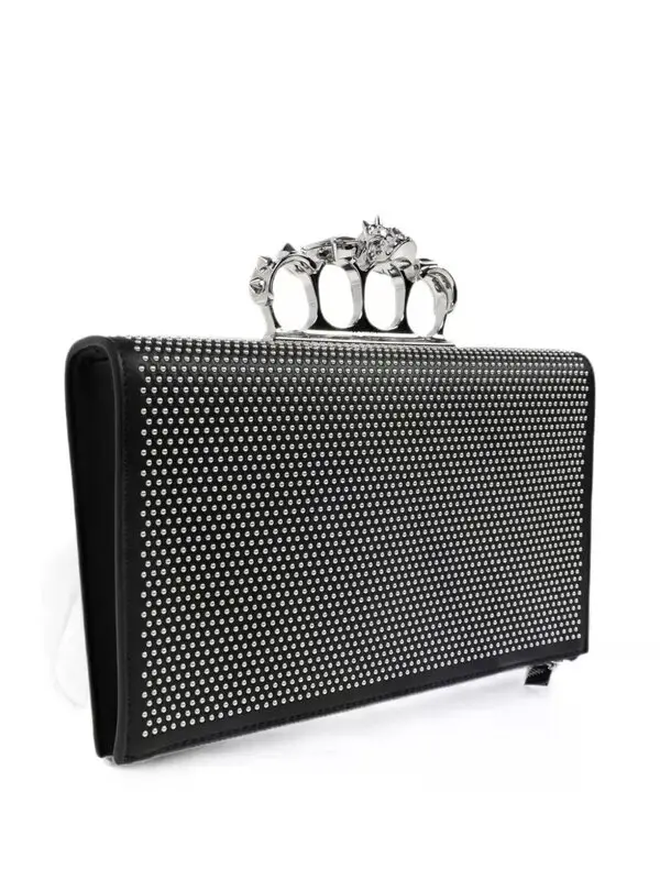 Alexander McQueen Knuckle Studded Clutch Bag