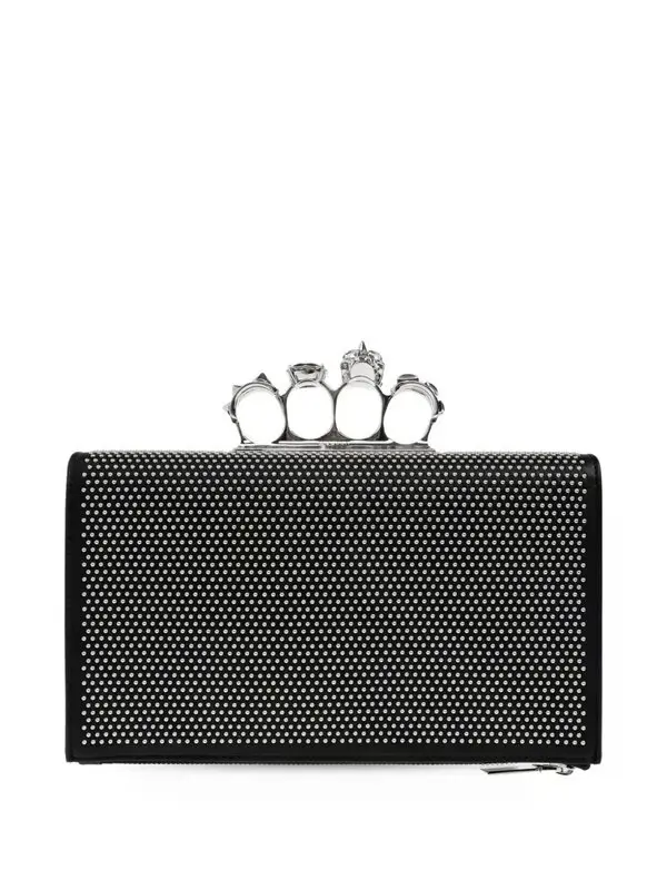 Alexander McQueen Knuckle Studded Clutch Bag