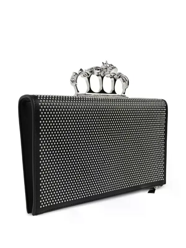 Alexander McQueen Knuckle Studded Clutch Bag