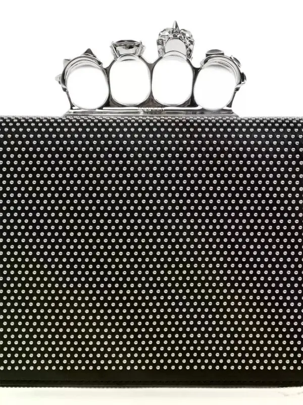Alexander McQueen Knuckle Studded Clutch Bag
