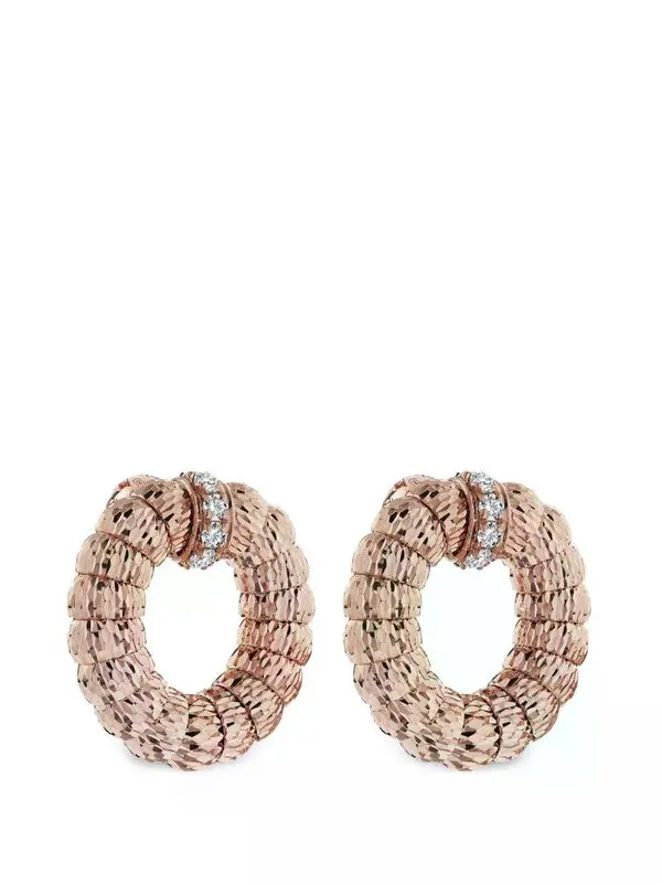 OFFICINA BERNARDI Enigma Diamond Hoop Earrings