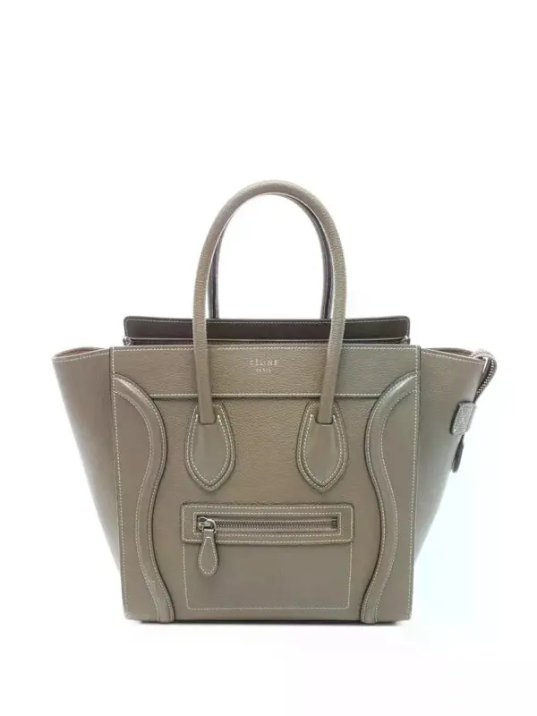 Celine Micro Luggage Tote Bag - Grey