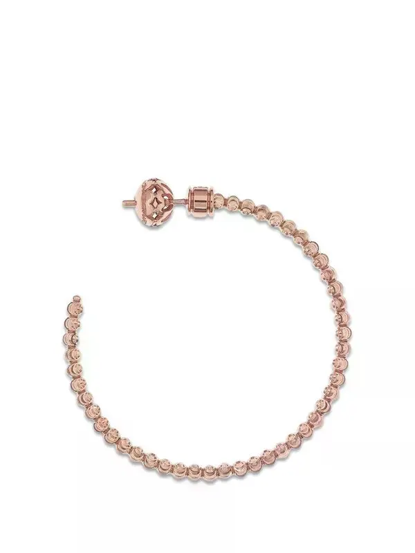 OFFICINA BERNARDI Large Moon Diamond Hoop Earrings