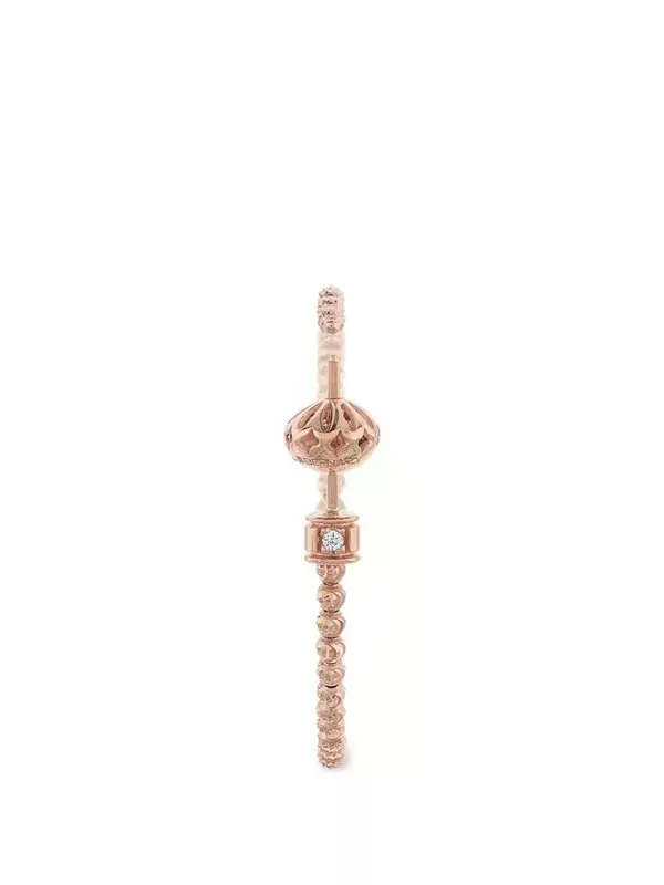 OFFICINA BERNARDI Large Moon Diamond Hoop Earrings