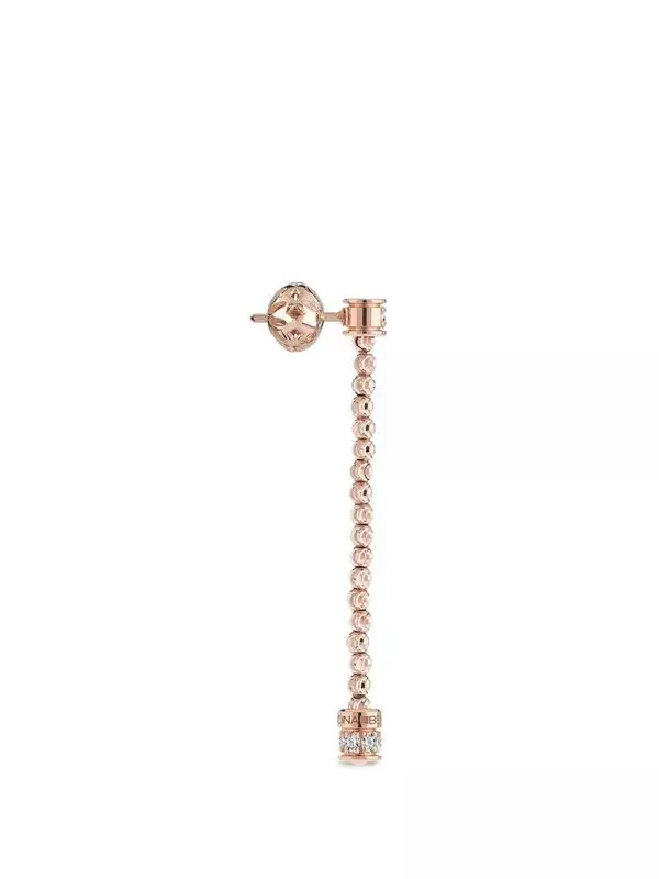 OFFICINA BERNARDI Moon Diamond And Rubies Drop Earring