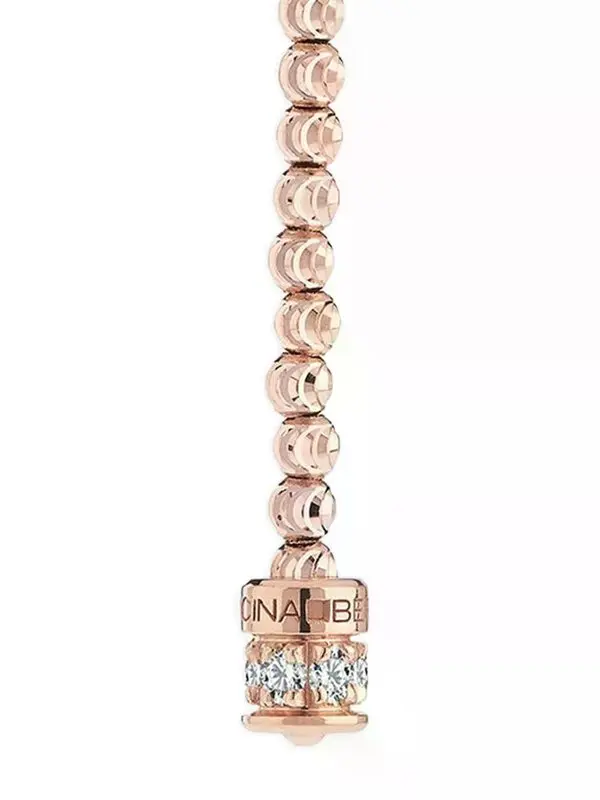 OFFICINA BERNARDI Moon Diamond And Rubies Drop Earring