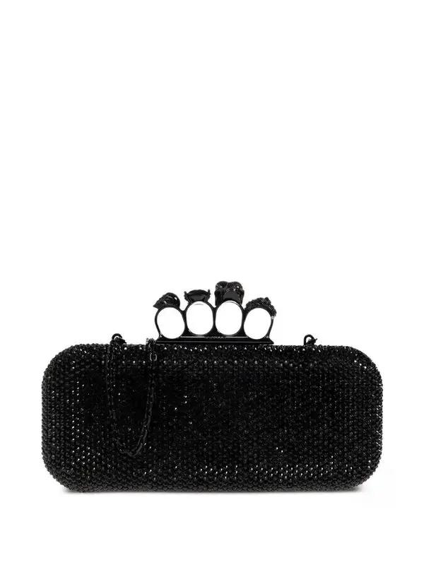 Alexander McQueen Knuckle Crystal-embellished Clutch Bag