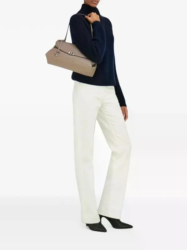 FERRAGAMO Sofia Leather Shoulder Bag