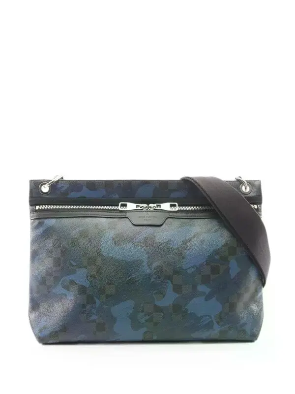LOUIS VUITTON 2016 Damier Cobalt Camouflage Messenger Bag - Blue