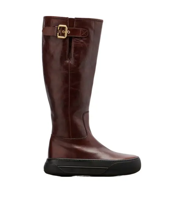 Chloé Delia Leather Knee-high Boots