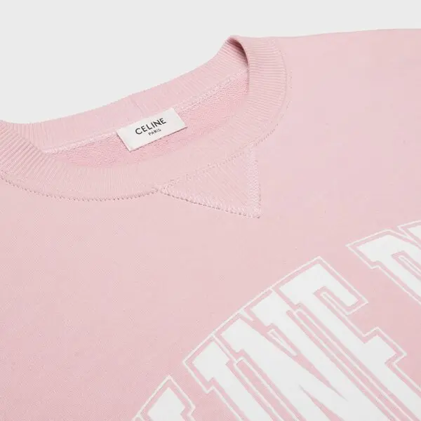 Celine Oversized Cotton Fleece Sweatshirt