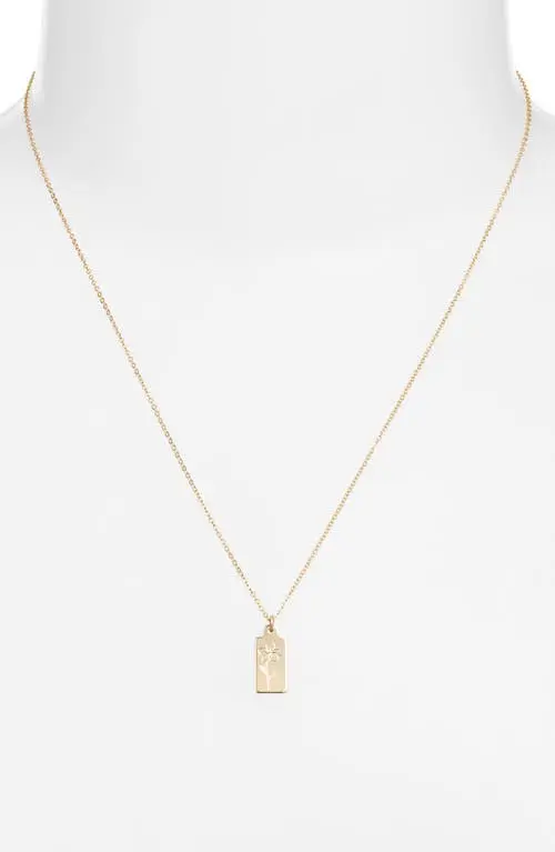 SET & STONES Tawney Birth Flower Pendant Necklace
