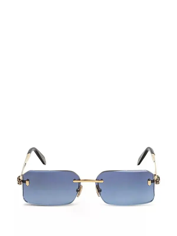 BVLGARI Rimless Geometric Sunglasses