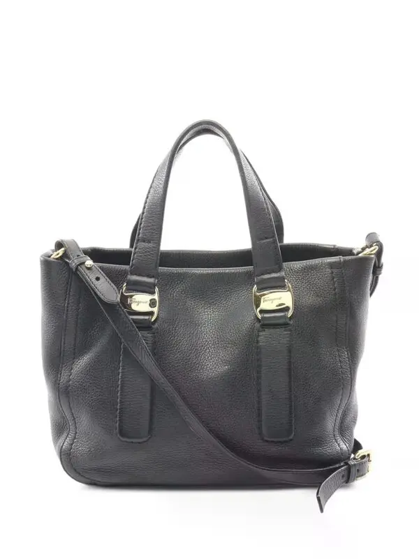 FERRAGAMO Gancini Tote Bag - Black