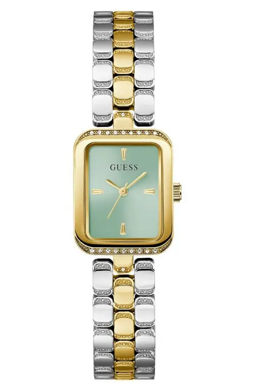 Guess Isla Tank Two-tone Bracelet Watch