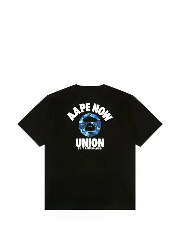AAPE BY *A BATHING APE Moonface Logo-print T-shirt