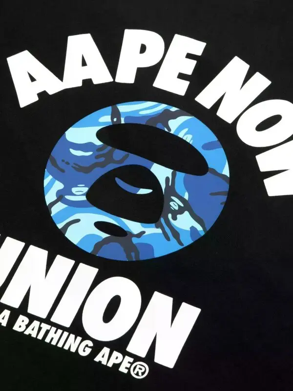 AAPE BY *A BATHING APE Moonface Logo-print T-shirt