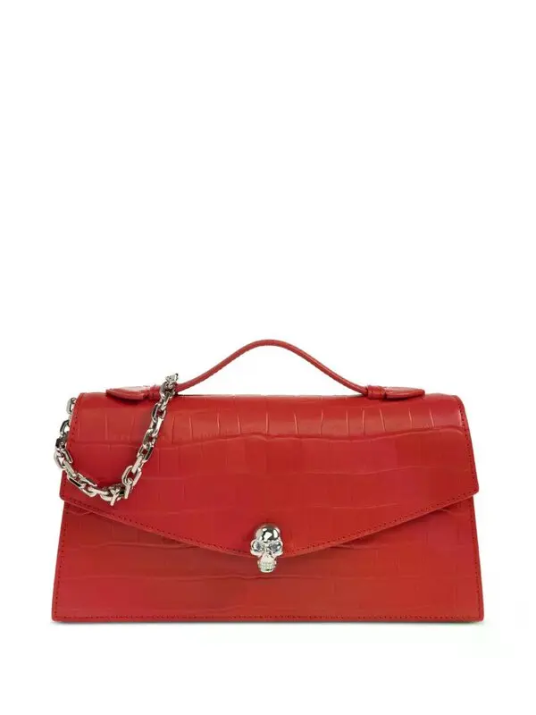 Alexander McQueen Skull Croc-effect Tote Bag