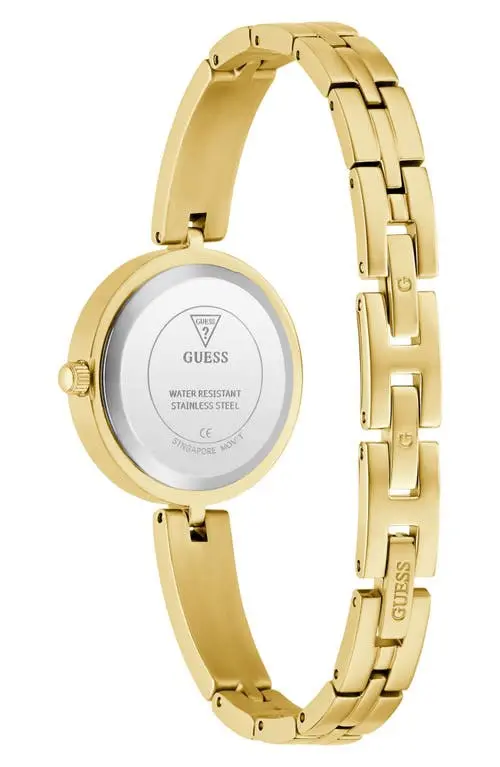 Guess Lovey Crystal Bracelet Watch - Pink
