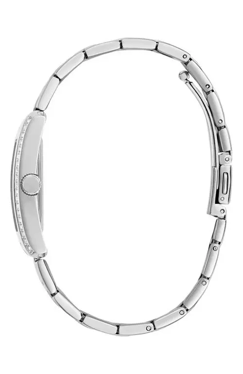 Guess Bonnie Pavé Crystal Bezel Stainless Steel Bracelet Watch
