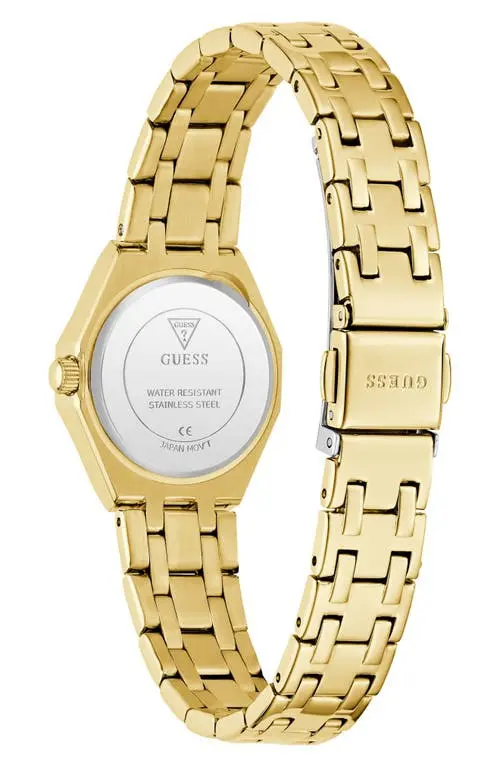 Guess Pixie Crystal Dial Bracelet Watch - Gold Tone