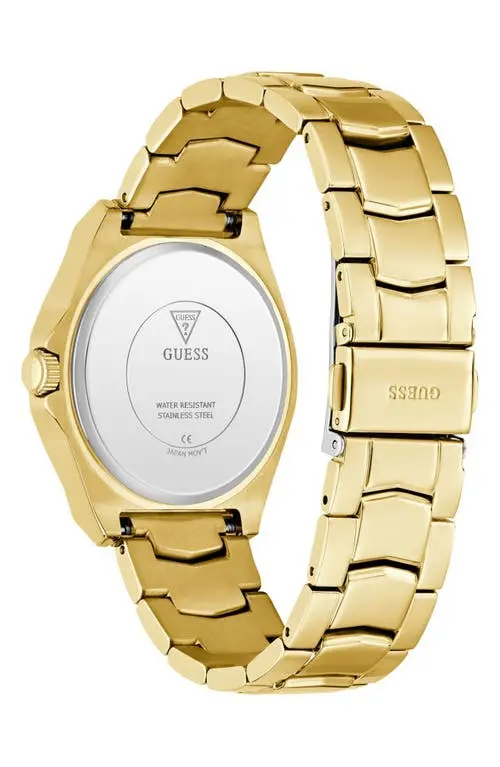 Guess Crystal Bezel Chronograph Bracelet Watch
