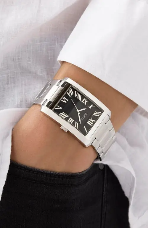 Guess Clyde Tone Bracelet Tank Watch