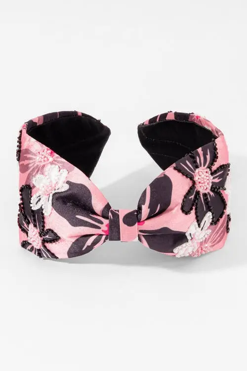 HAIR DRAMA CO Midnight Bloom Padded Headband