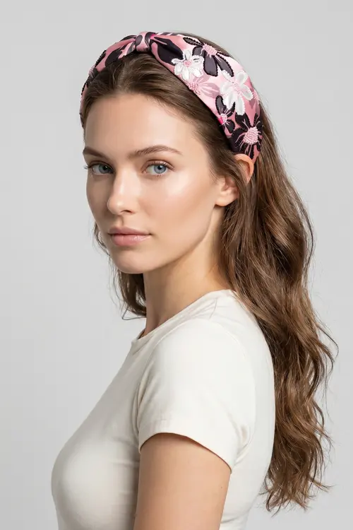 HAIR DRAMA CO Midnight Bloom Padded Headband