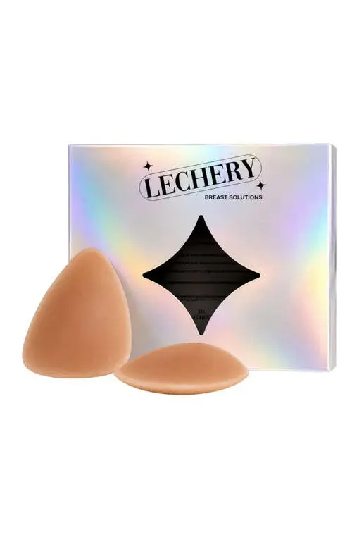 LECHERY® Skingrip Triangle Reusable Silicone Breast Petals Nipple Covers - Chai
