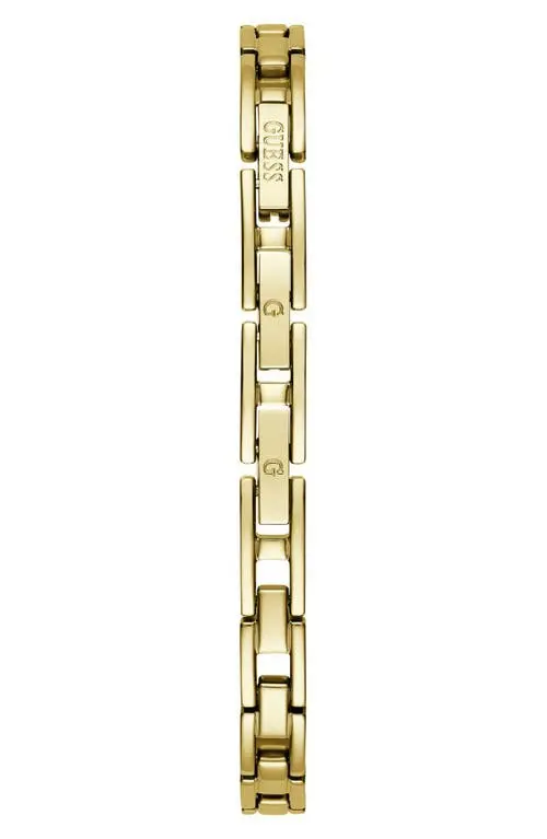 Guess Audrey Pavé Crystal Hexagonal Tone Bracelet Watch