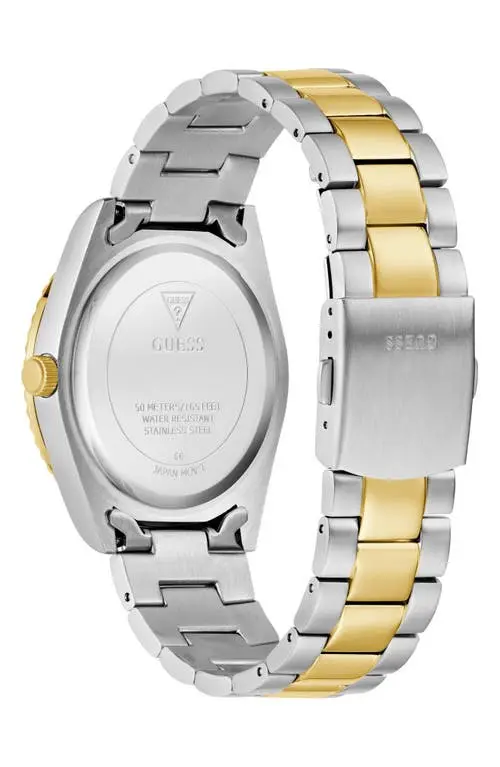 Guess Connoisseur Day/date Two-tone Bracelet Watch