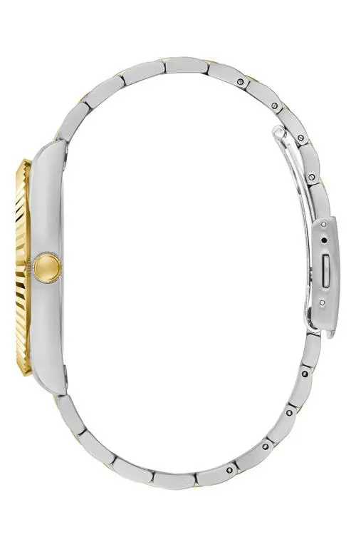 Guess Connoisseur Day/date Two-tone Bracelet Watch