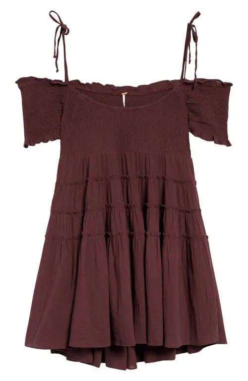 Free People Happy With You Cold Shoulder Minidress