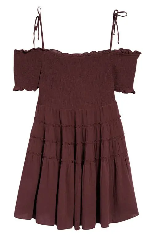 Free People Happy With You Cold Shoulder Minidress