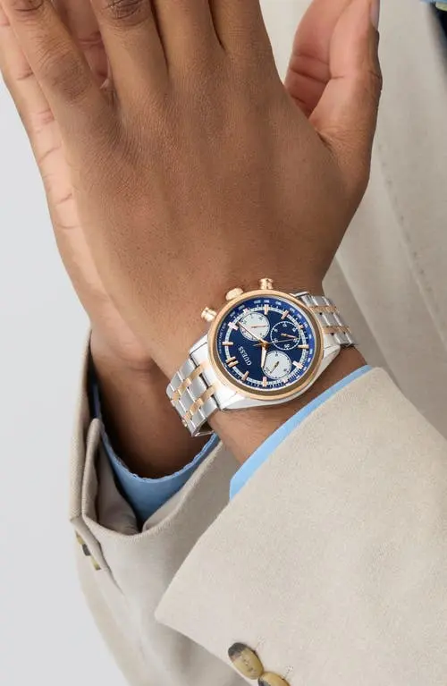 Guess Dawson Chronograph Stainless Steel Bracelet Watch - 2-tone