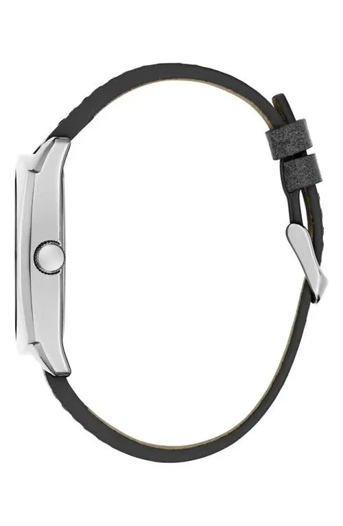 Guess Xander Leather Strap Watch