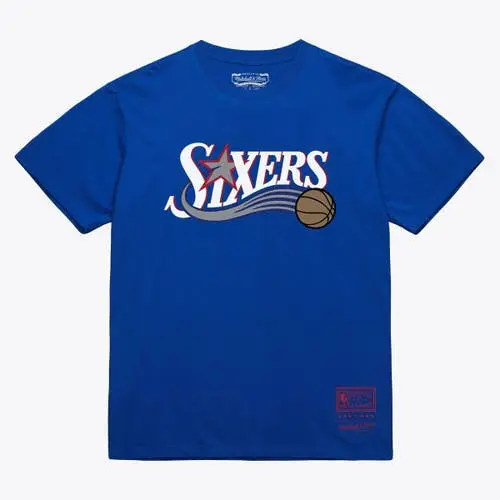 Mitchell & Ness Philadelphia 76ers Hardwood Classics Arch T-shirt - Royal