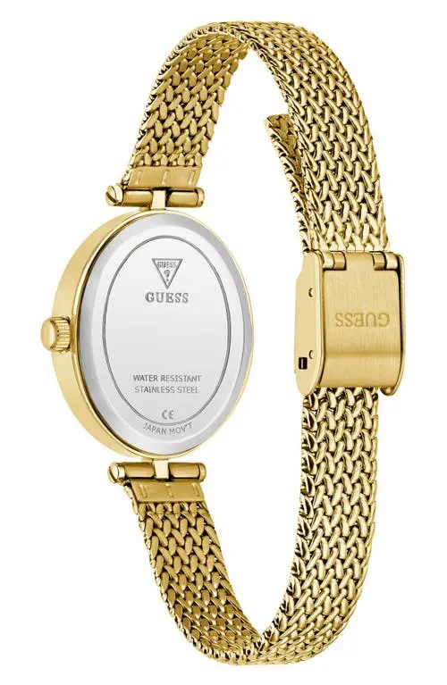 Guess Ruby Oval Mesh Strap Watch