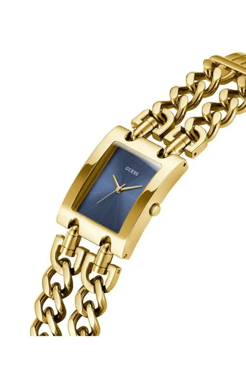 Guess Mod Heavy Metal Indigo Dial Bracelet Watch