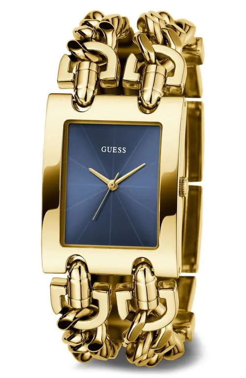 Guess Mod Heavy Metal Indigo Dial Bracelet Watch