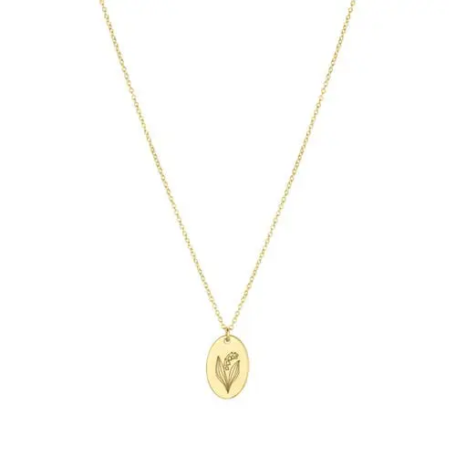 SET & STONES Louise Birth Flower Necklace - Gold/may
