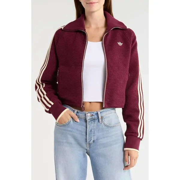 ADIDAS ORIGINALS Firebird Track Jacket - Maroon/vivid Red