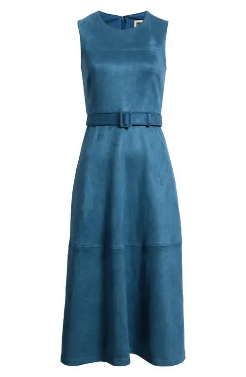 Anne Klein Belted Sleeveless Midi Dress